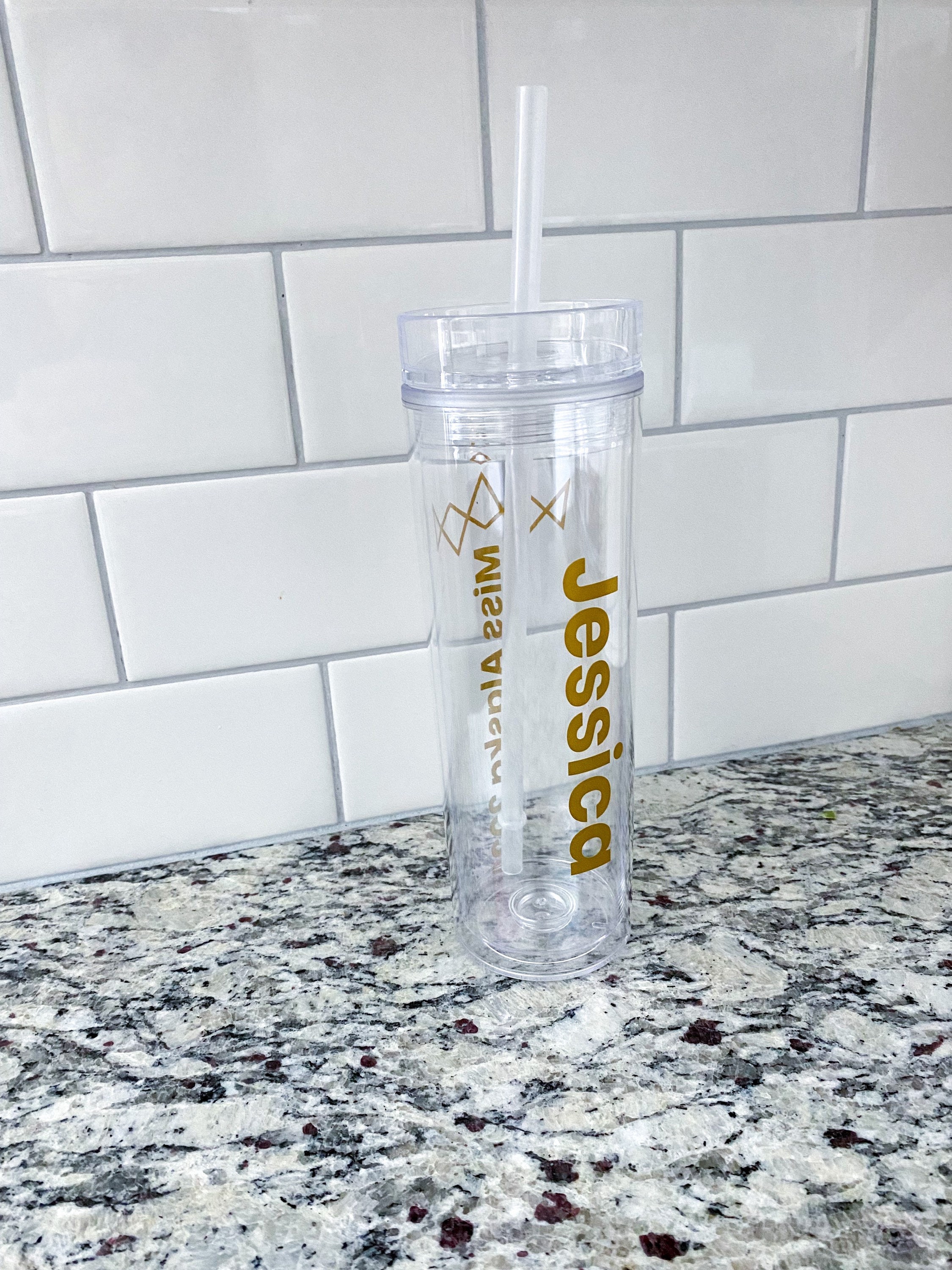 MAO Miss America Title Tumbler Customized Pageant Bottle - Etsy