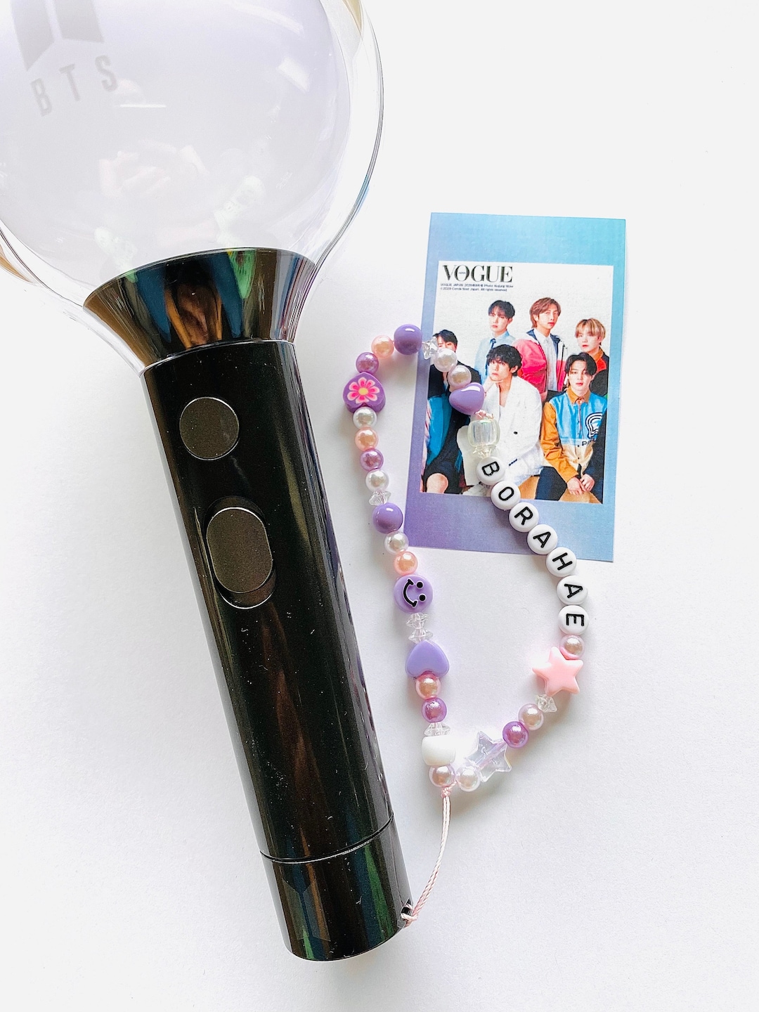 BTS Y2K Army Bias Borahae Phone Charm Army Bomb Chain - Etsy