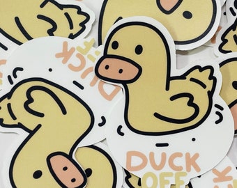 Duck off Sticker - Etsy