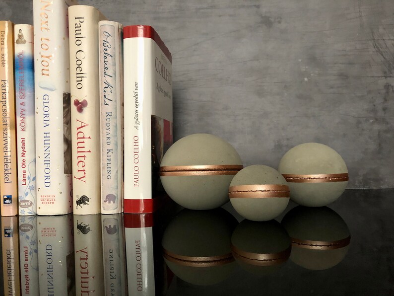 Handmade Concrete Bookend/ornament Balls (set of 3) - Etsy
