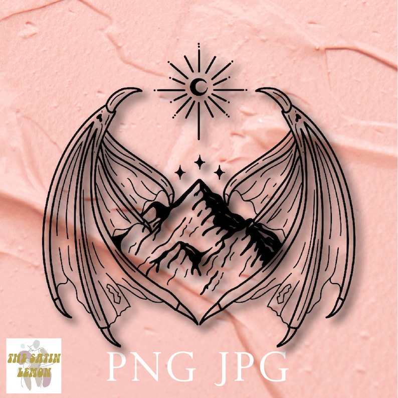 ACOTAR Mountains Png Jpg / Starlight Bat Boys / ACOTAR Design / Night ...