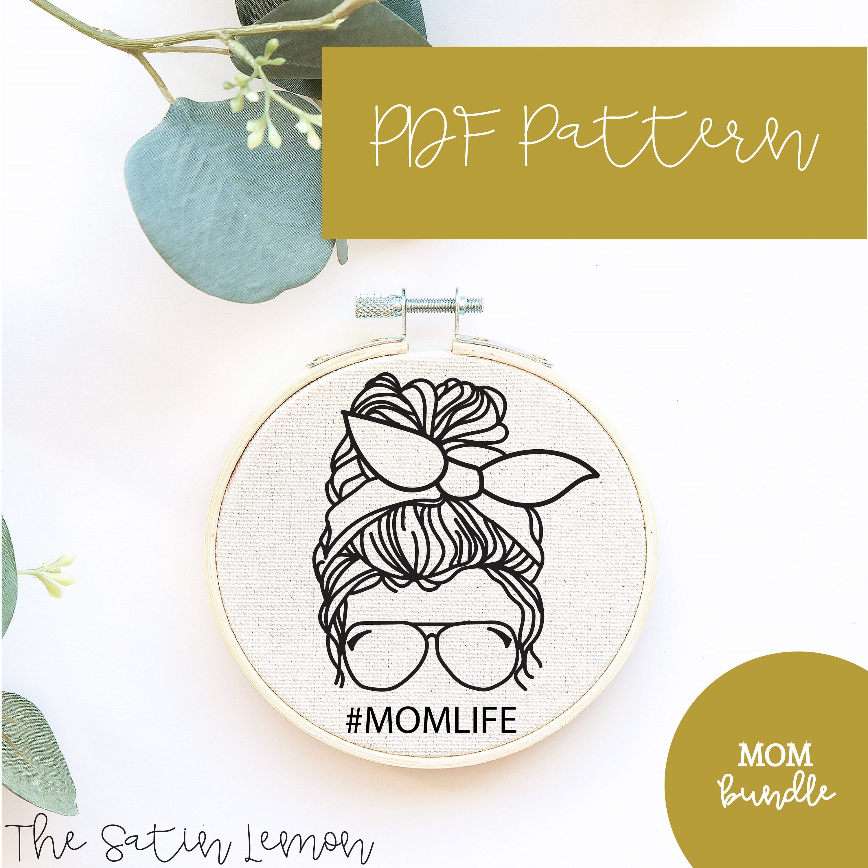 Mom Bundle Embroidery PDF / Mother's Day / Embroidery Patterns / DIY ...