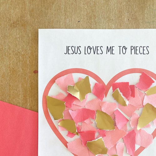Jesus Loves Me Craft Printable - Etsy UK