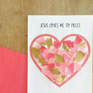 Jesus Loves Me Craft Printable - Etsy