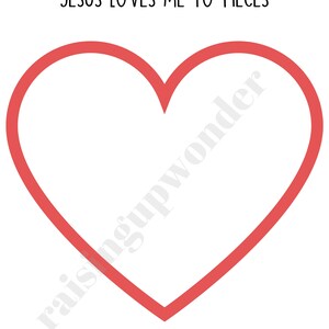 Jesus Loves Me Craft Printable - Etsy