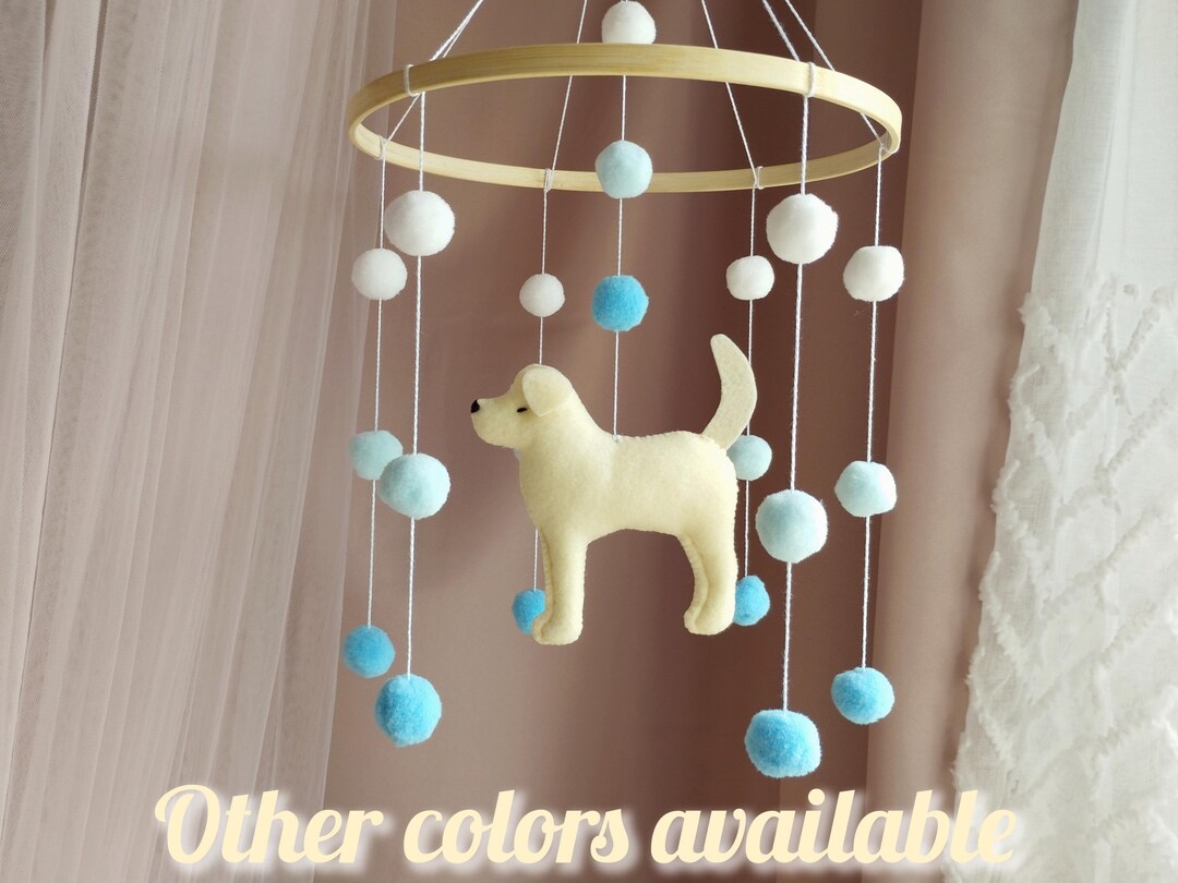 Labrador Mobile Nursery, Golden Retriever Mobile, Dog Baby Mobile ...