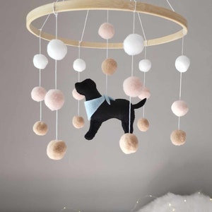Dog Baby Mobile, Labrador Mobile Nursery, Golden Retriever Mobile, Baby ...