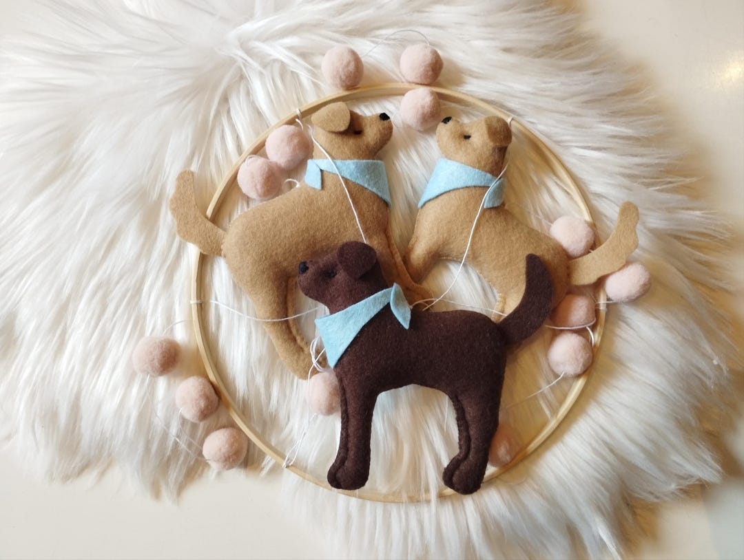 Golden Retriever Mobile, Labrador Mobile for Crib, Dog Baby Mobile ...