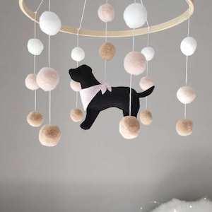 Dog Baby Mobile, Labrador Mobile Nursery, Golden Retriever Mobile, Baby ...