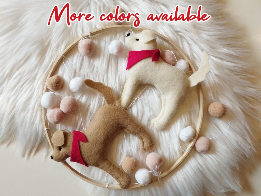 Golden Retriever Mobile, Labrador Mobile Nursery, Dog Baby Mobile ...