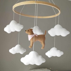 Dog Baby Mobile, Labrador Mobile Nursery, Golden Retriever Mobile, Baby ...