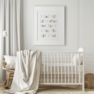 Labrador Alphabet Print, Golden Retriever Alphabet Print, Dog Alphabet ...