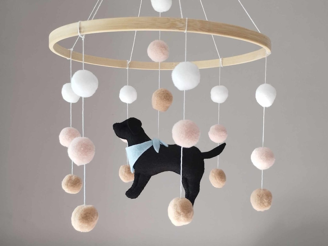 Dog Baby Mobile, Labrador Mobile Nursery, Golden Retriever Mobile, Baby ...