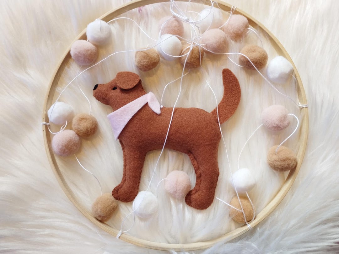 Labrador Mobile Nursery, Golden Retriever Mobile, Dog Mobile for Crib ...