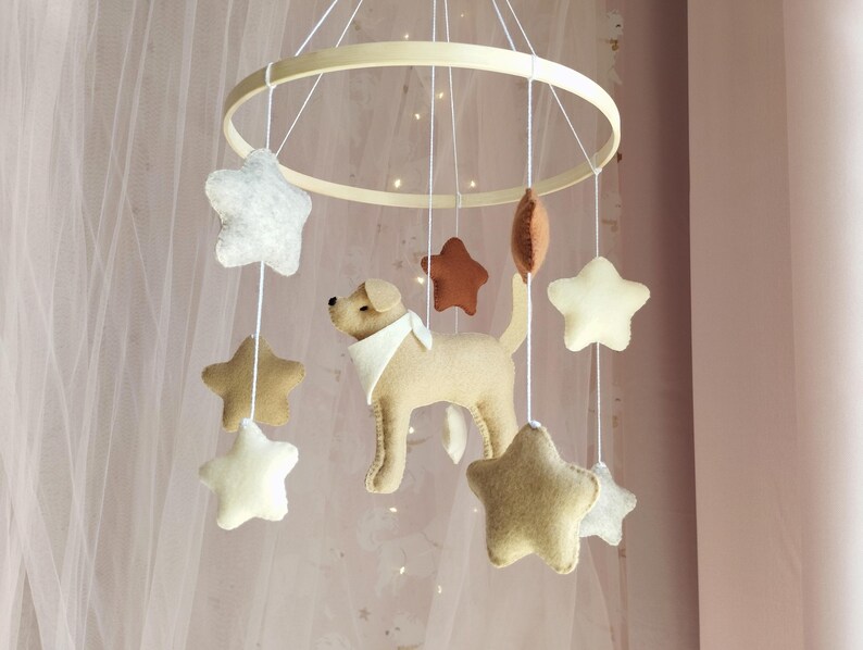 Labrador Mobile Nursery, Dog Baby Mobile, Golden Retriever Mobile, Dog ...
