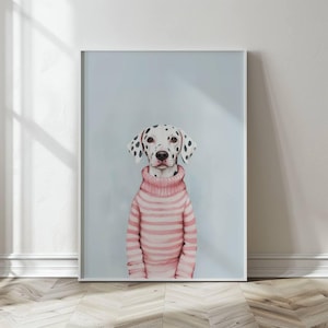 Dalmatian Art Print, Dalmatian Room Decor, Puppy Nursery Poster ...
