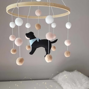 Dog Baby Mobile, Labrador Mobile Nursery, Golden Retriever Mobile, Baby ...