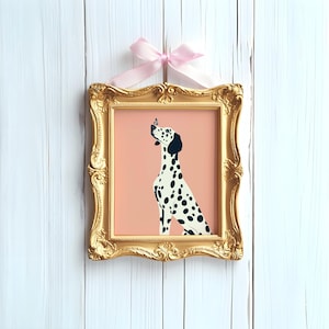 Dalmatian Art Print for Girl, Dalmatian Nursery Decor, Dalmatian ...