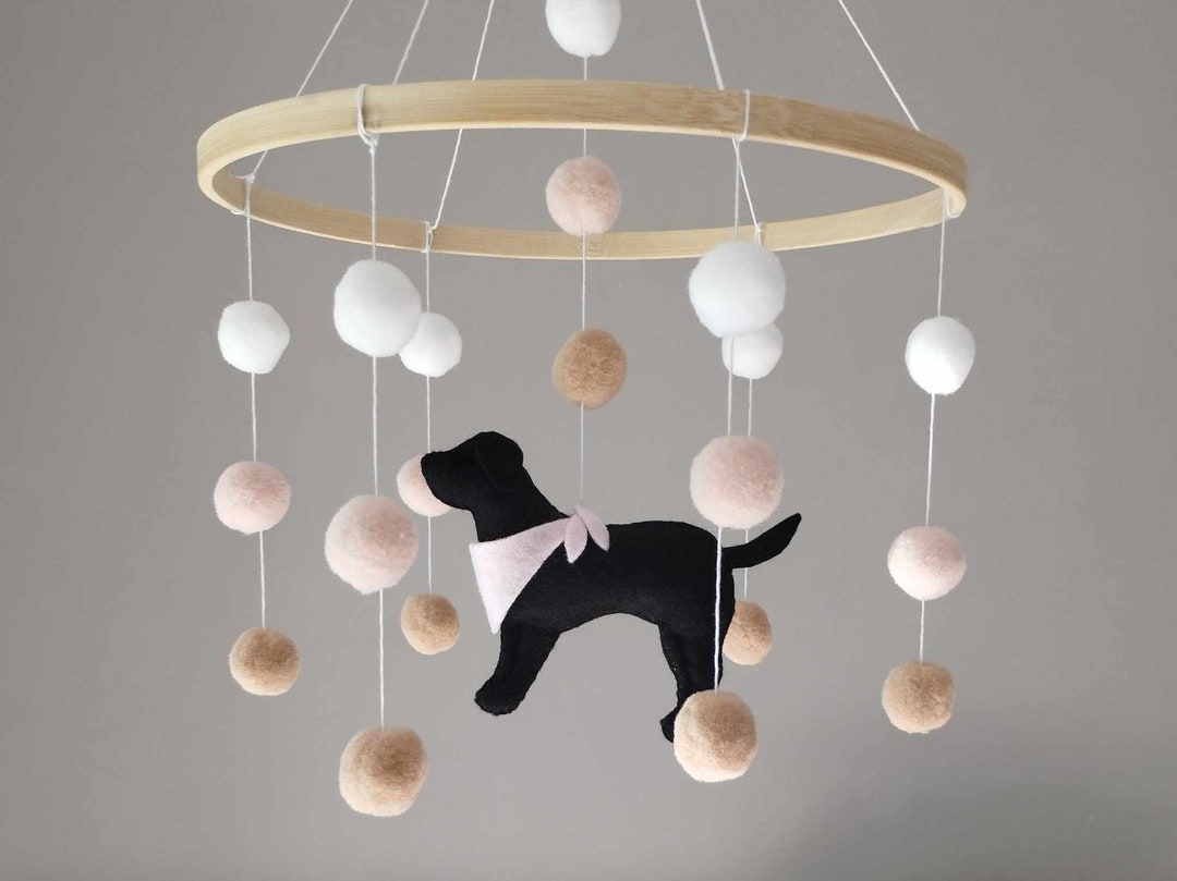 Dog Baby Mobile, Labrador Mobile Nursery, Golden Retriever Mobile, Baby ...