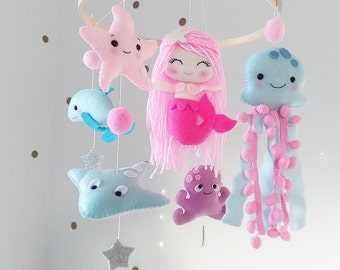 Mermaid Baby Mobile | Etsy