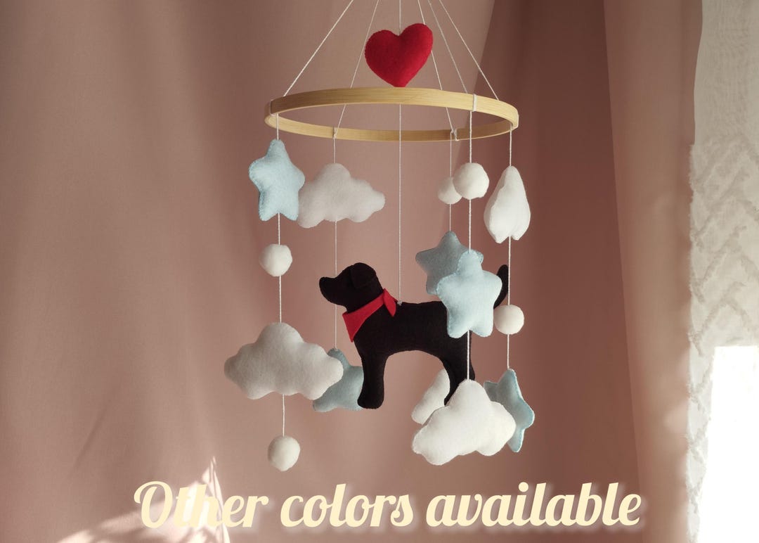 Dog Baby Mobile, Labrador Crib Mobile, Golden Retriever Mobile Nursery ...