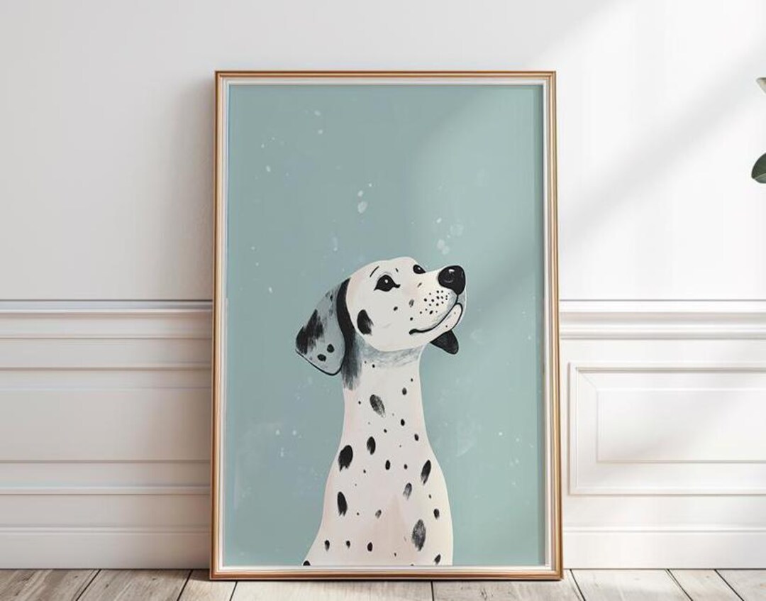 Dalmatian Art Print, Dalmatian Nursery Decor, Puppy Nursery Poster ...