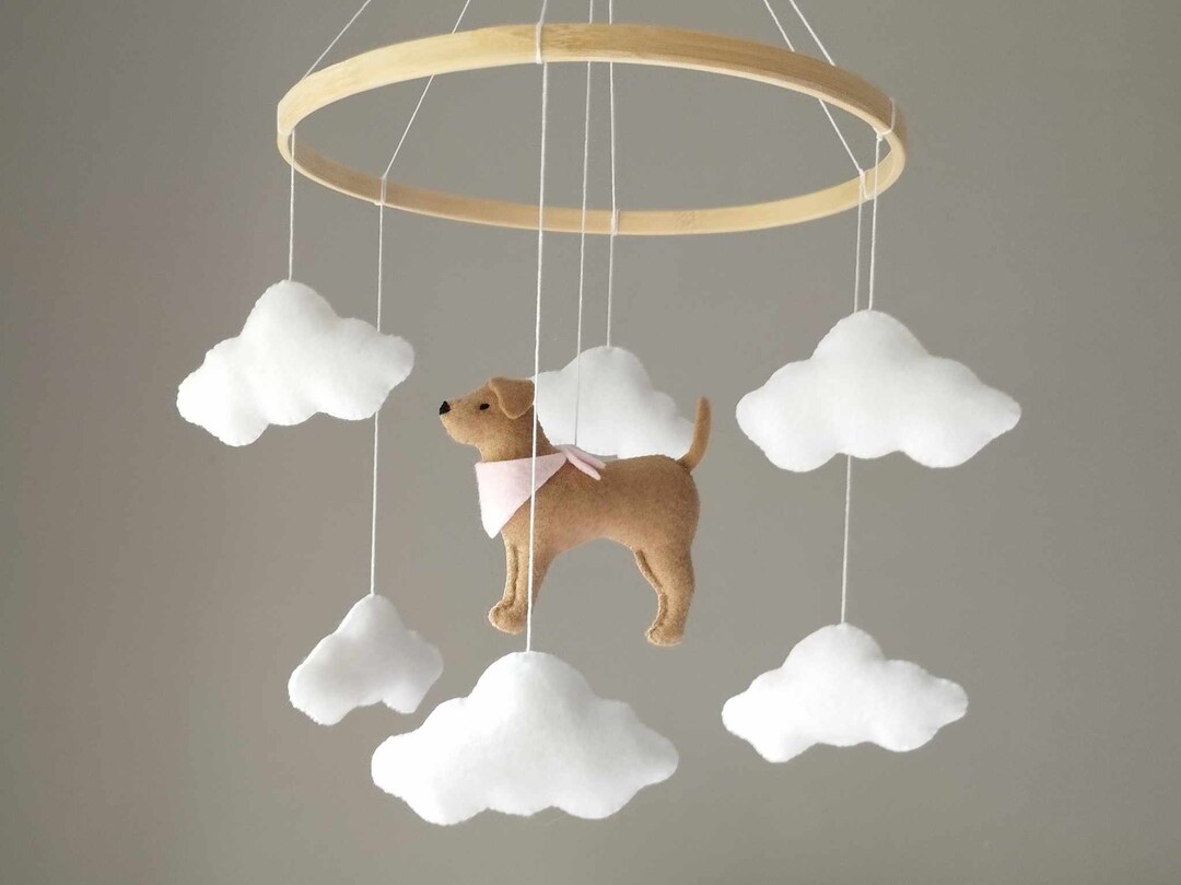 Dog Baby Mobile, Labrador Mobile Nursery, Golden Retriever Mobile, Baby ...