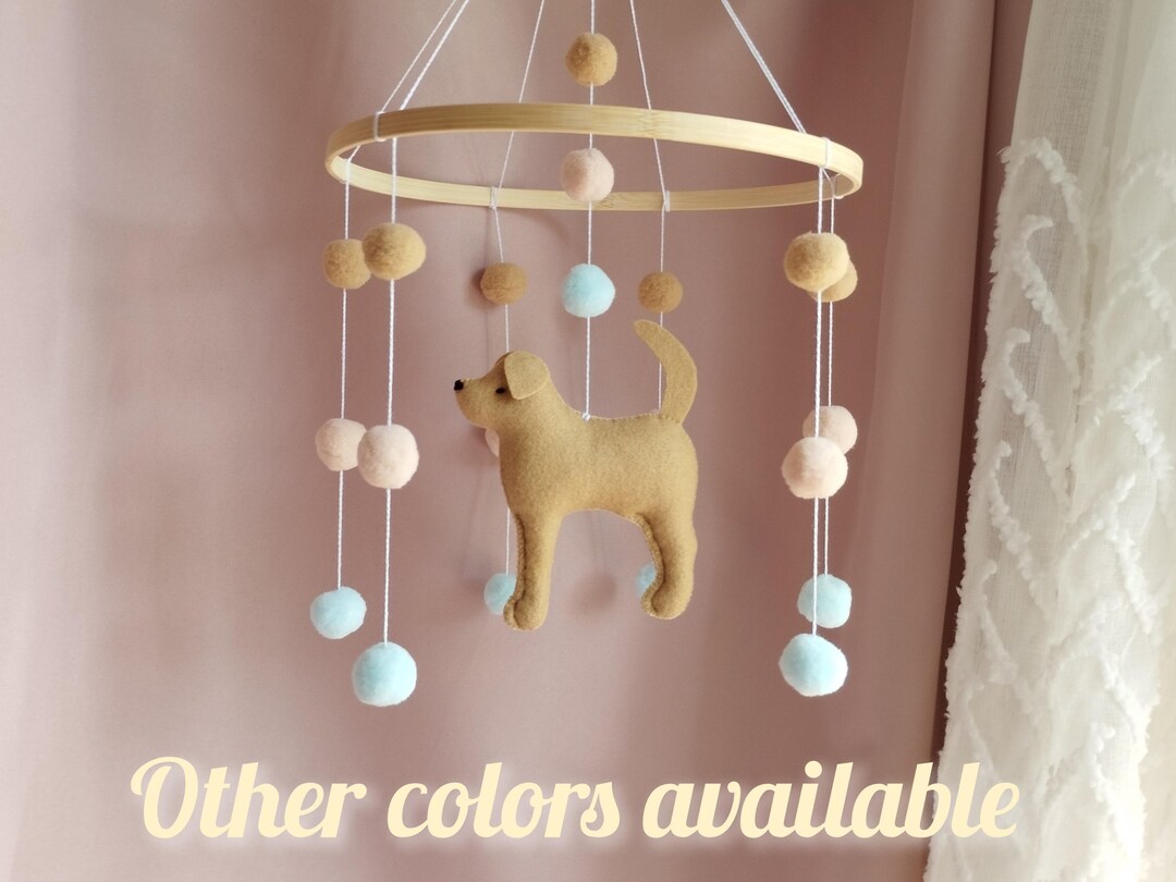 Labrador Mobile Nursery, Golden Retriever Mobile, Dog Baby Mobile ...