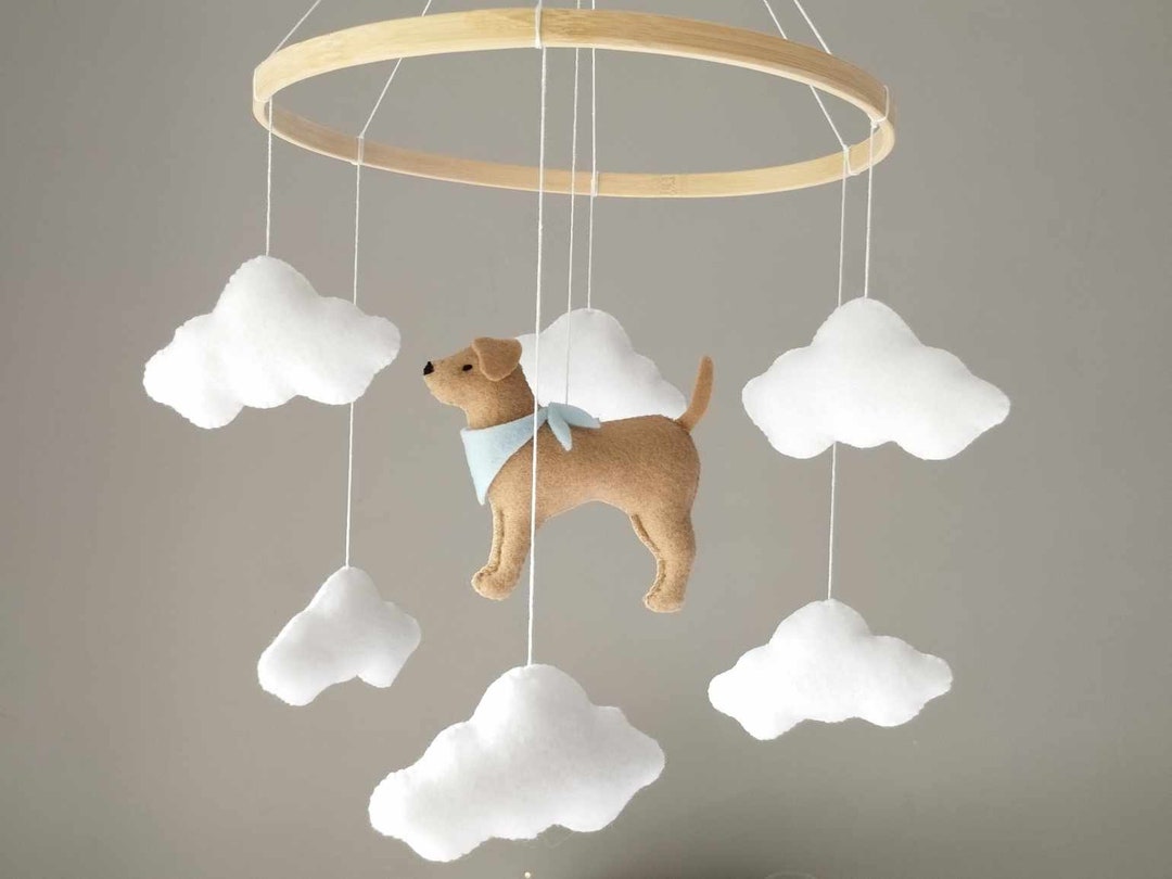 Dog Baby Mobile, Labrador Mobile Nursery, Golden Retriever Mobile, Baby ...