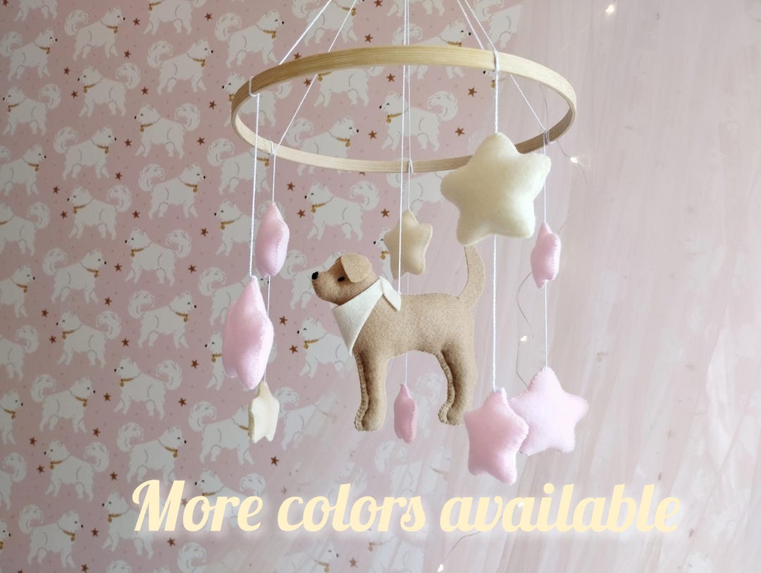Labrador Mobile Nursery, Dog Baby Mobile, Golden Retriever Mobile, Dog ...