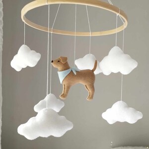 Dog Baby Mobile, Labrador Mobile Nursery, Golden Retriever Mobile, Baby ...