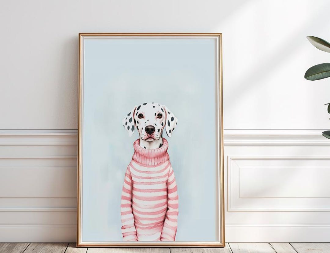 Dalmatian Art Print, Dalmatian Room Decor, Puppy Nursery Poster ...