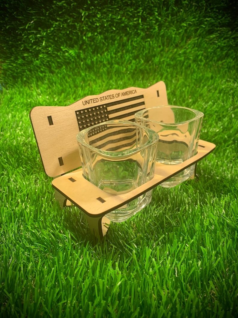 Original Laser Cut Files Bench Shot Glasses. Great Gift for - Etsy
