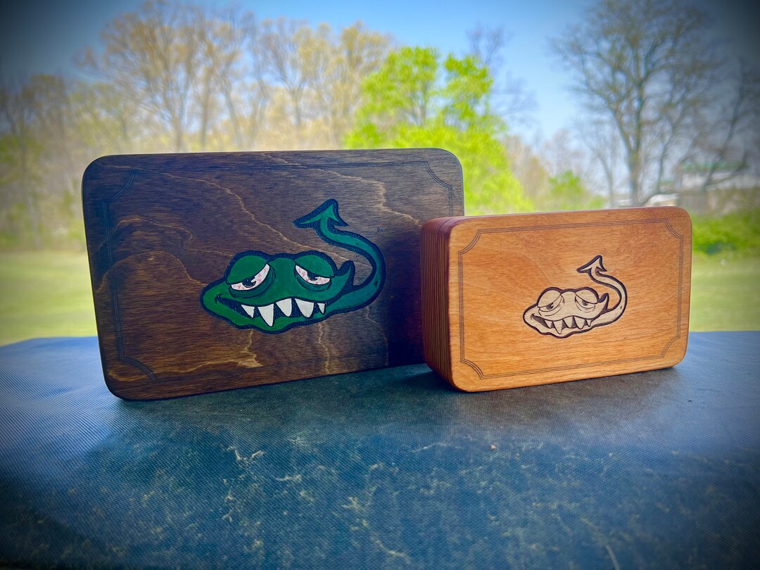 Two Magnetic Stash Box Fully Customizable Laser Cut File Lightburn ...