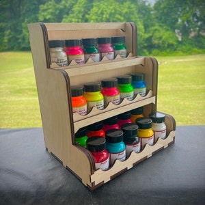 Angelus 1oz Bottles Paint Rack. Holds 30 Bottles. Lightburn Ready | SVG ...