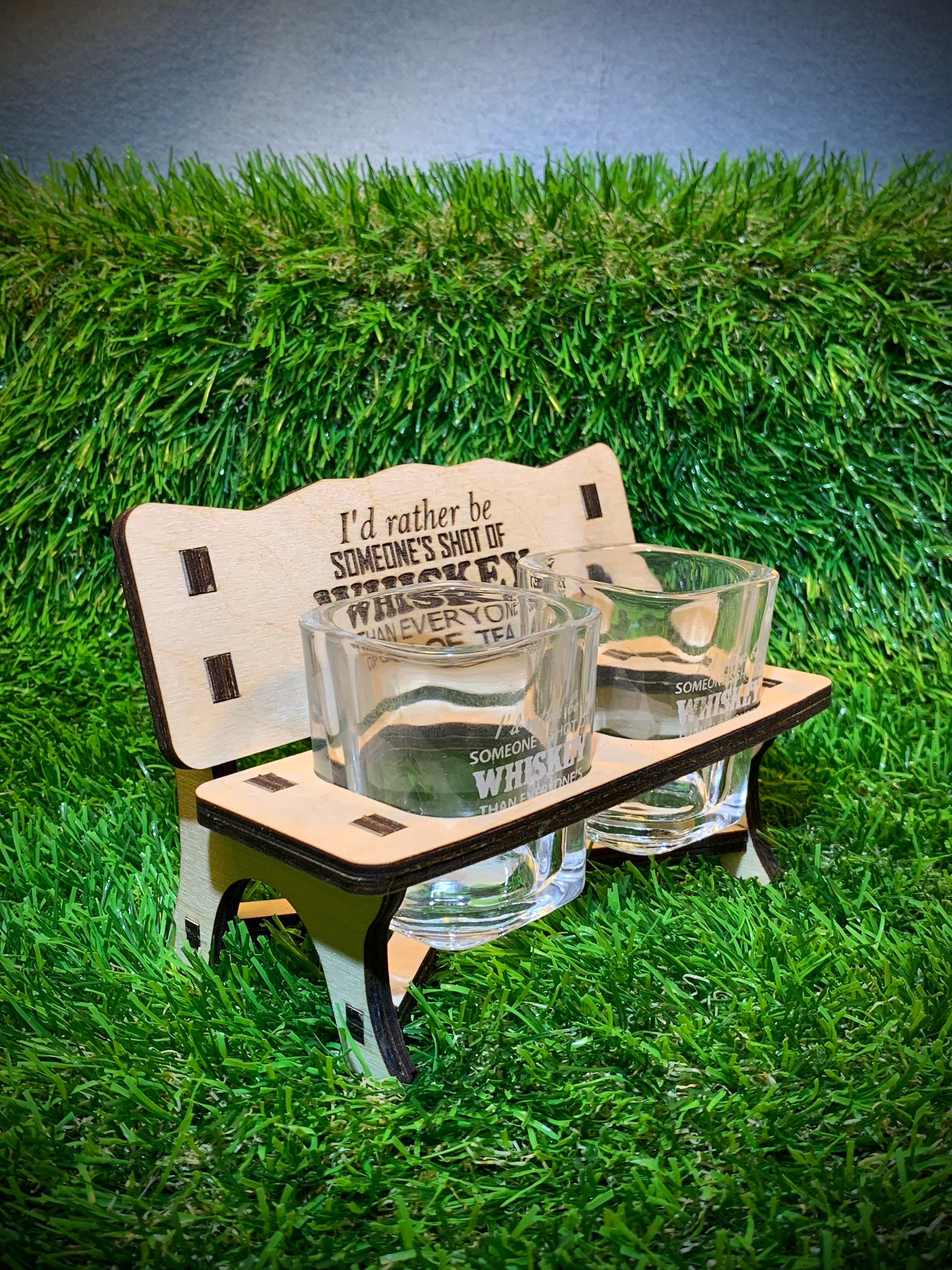 Original Laser Cut Files Bench Shot Glasses. Great Gift for Your ...