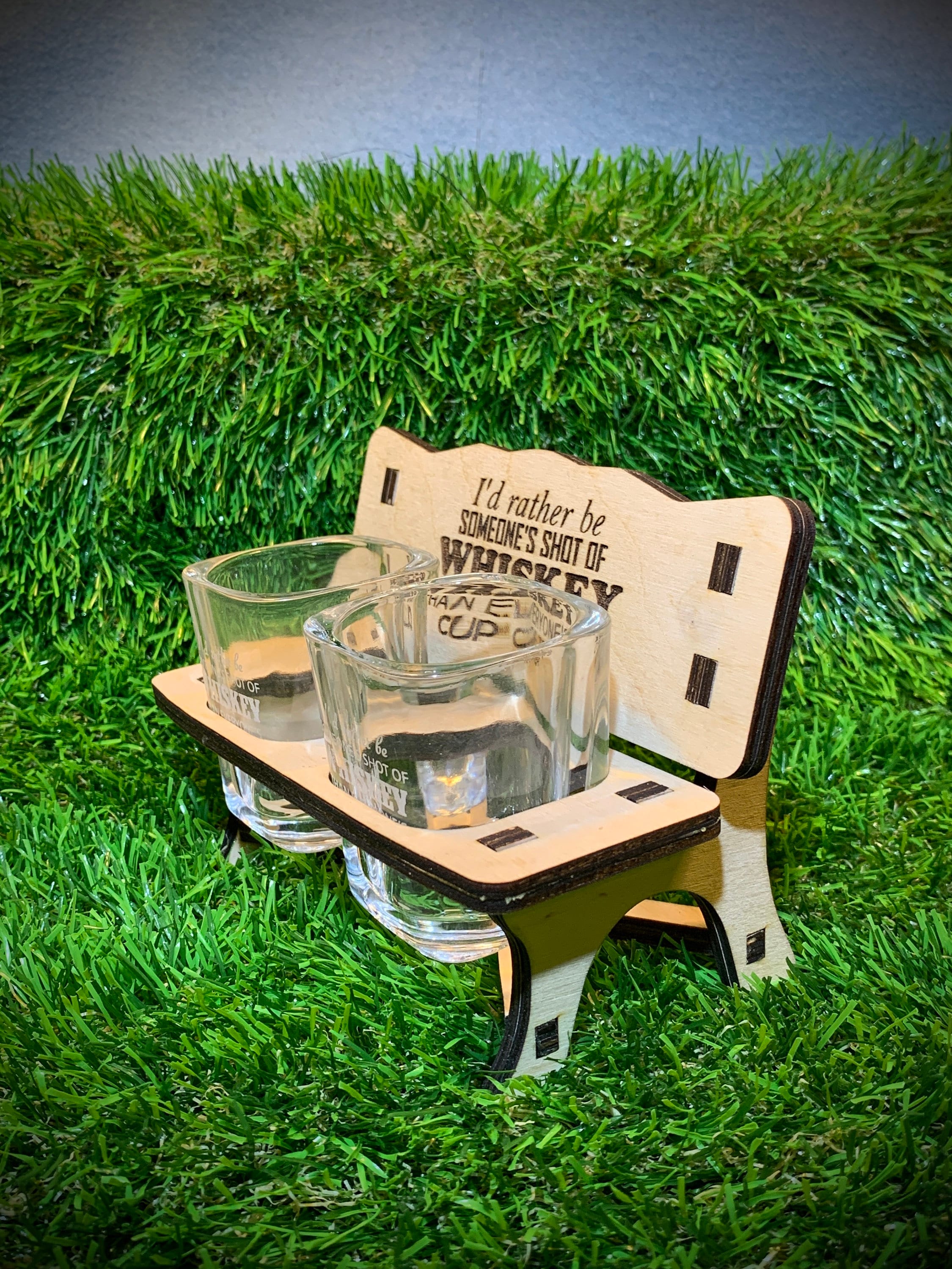 Original Laser Cut Files Bench Shot Glasses. Great Gift for Your ...