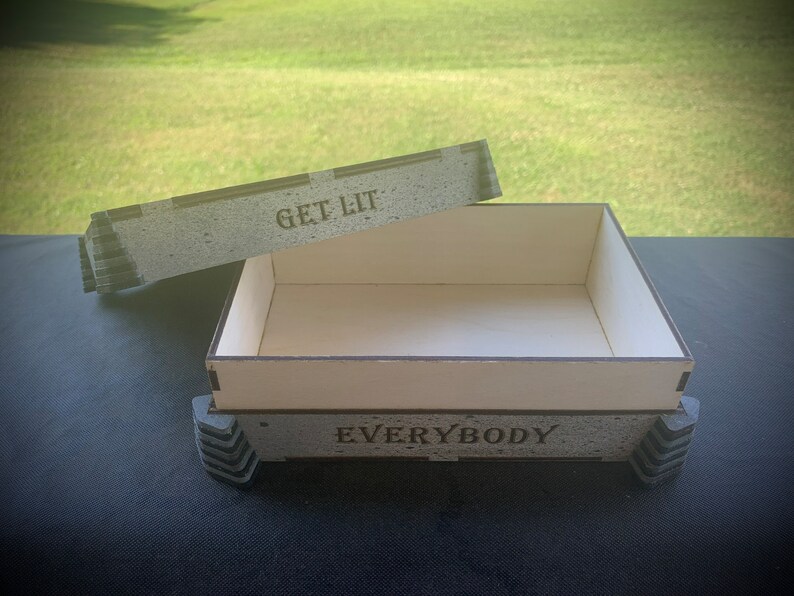 Original Pot Leaf Stash Box Laser Cut File - Etsy