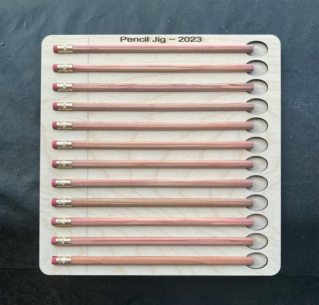 Pencil Jig Laser Engraving Laser Pencils Personalized Pencils Lightburn ...