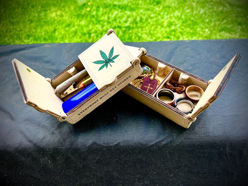 Stash Box | Fully Customizable | Lightburn Ready | Laser Cut File ...
