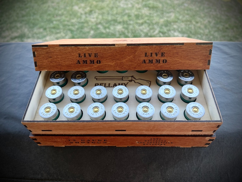 Ammo Crate Box 12GA Shotgun Shell Original Laser Cut File SVG Instant ...