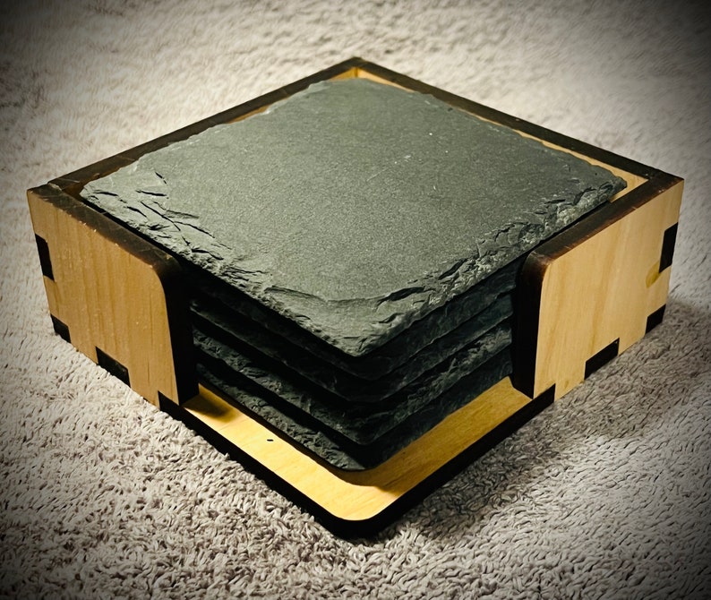 Single Opening Coaster Holder. Laser Cut File. Digital - Etsy