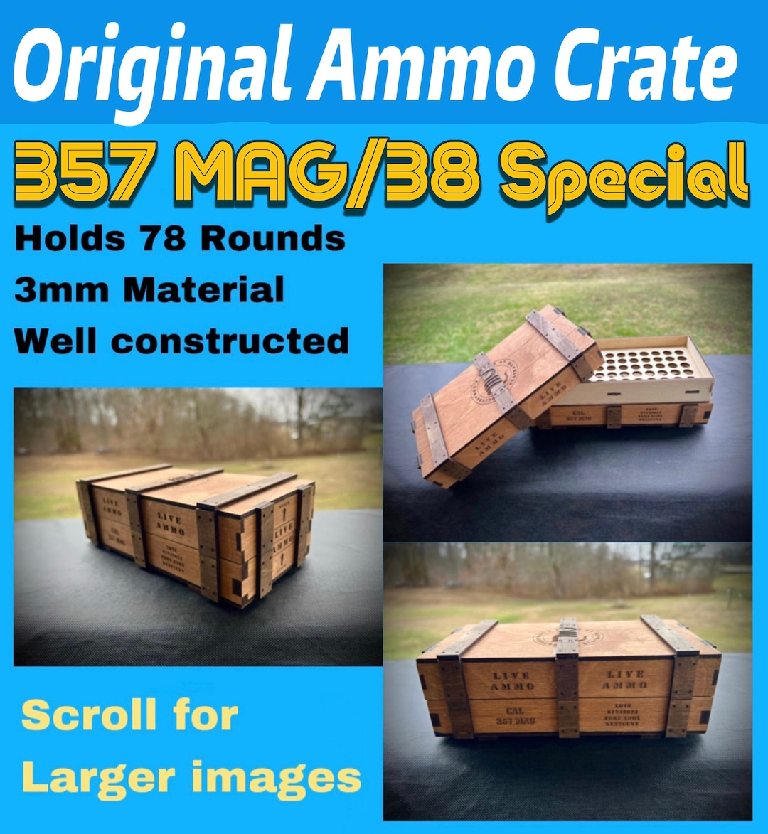 Ammo Crate Box 357mag Original Laser Cut File SVG. Instant Download - Etsy