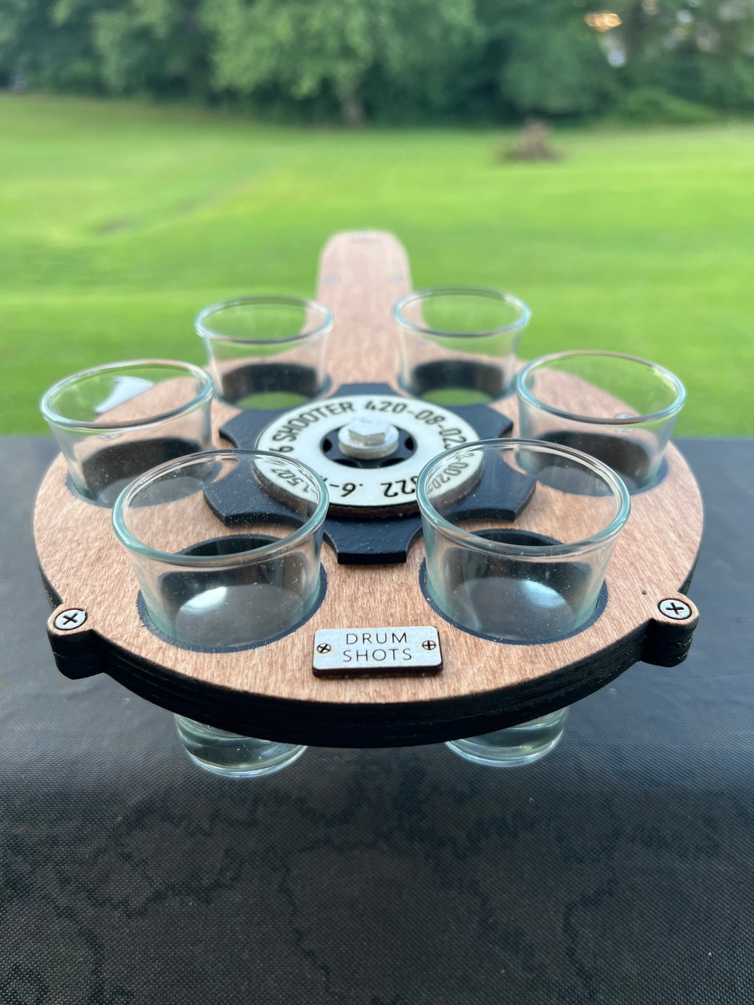 Original Drum Magazine 6 Shot Glass Carrier Laser Cut File - Etsy