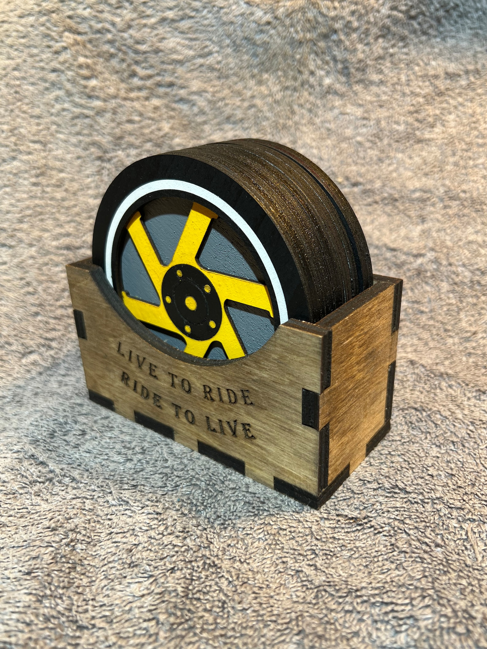 Motorcycle Tire Coaster SVG Bundle, Laser Cut Files (digital Download ...