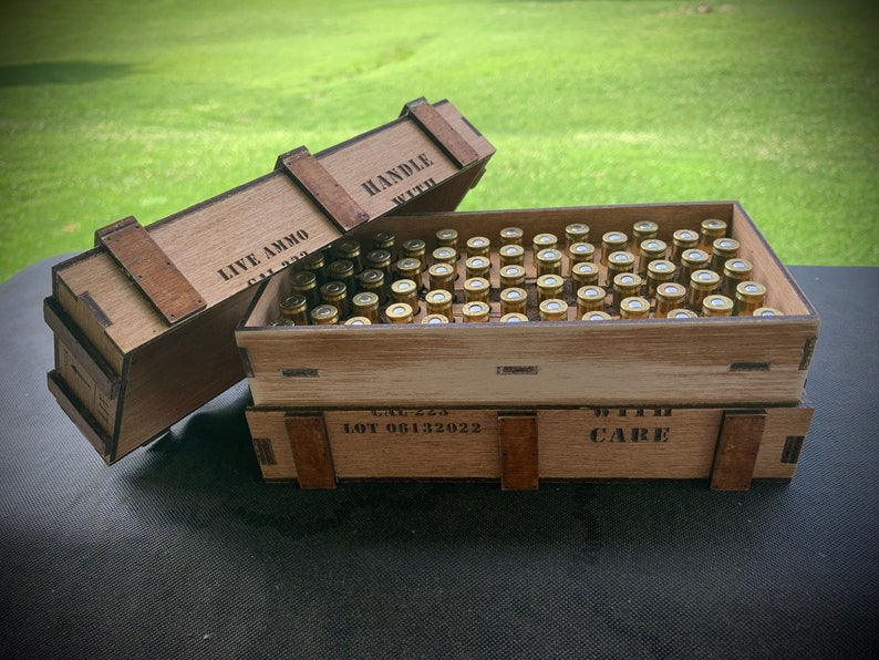 Ammo Crate Box 223/556 Original Laser Cut File SVG. Instant Download ...