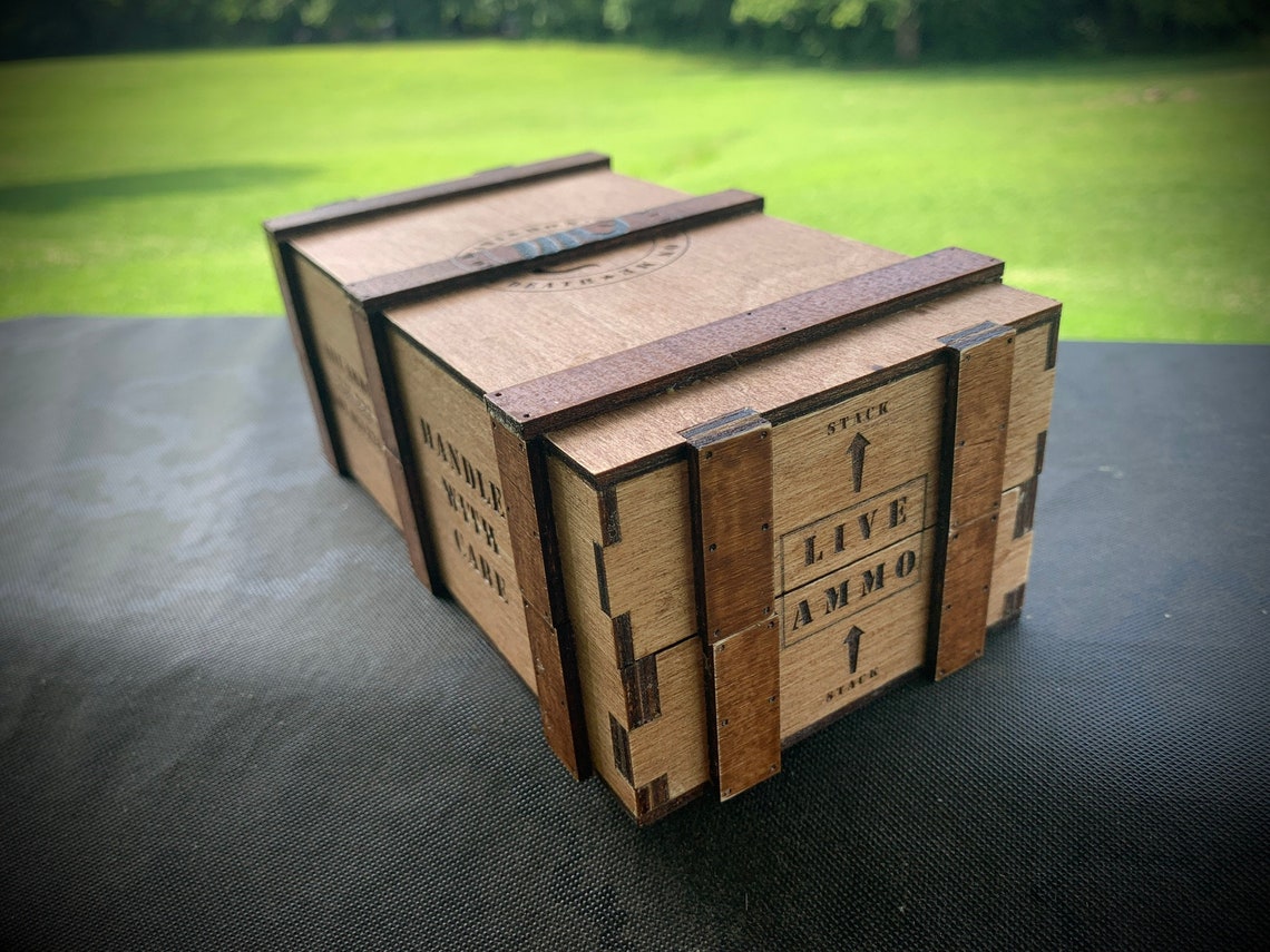 Ammo Crate Box 223/556 Original Laser Cut File SVG. Instant Download ...