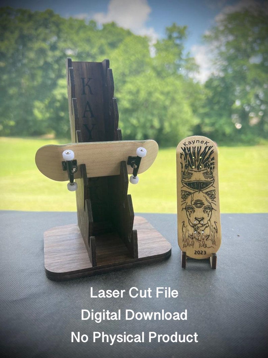 Fingerboard Rack Laser Cut File SVG Digital Download Lightburn Ready - Etsy