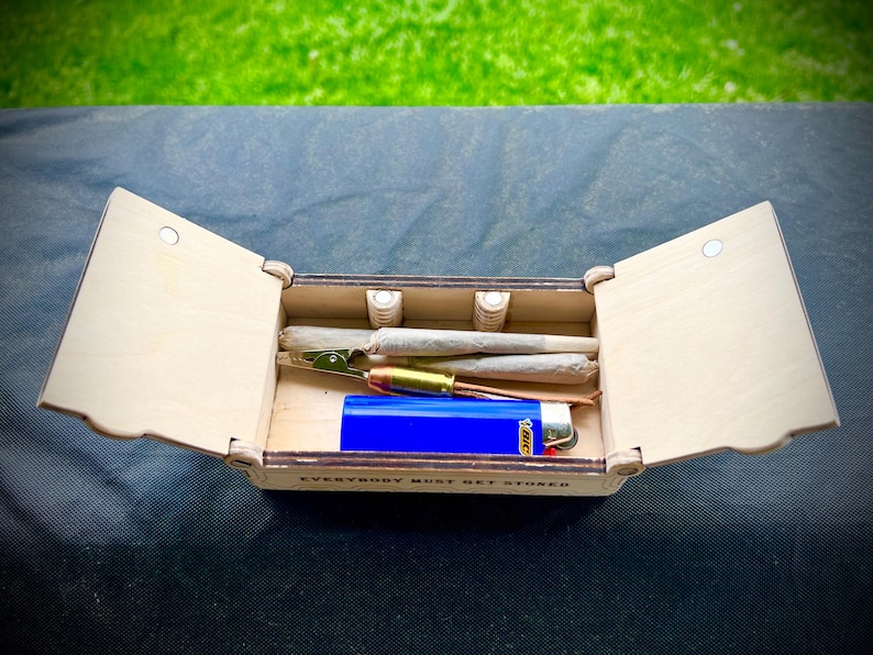 Stash Box | Fully Customizable | Lightburn Ready | Laser Cut File ...
