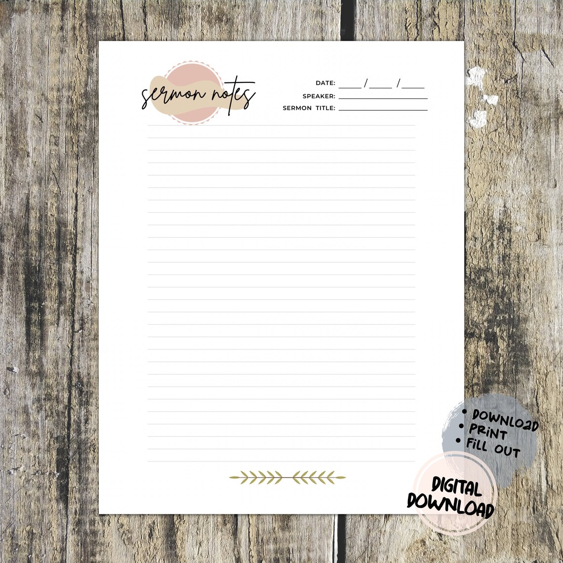 Sermon Notes, Bible Study, Jesus, Christian Worksheet, Church Notes ...